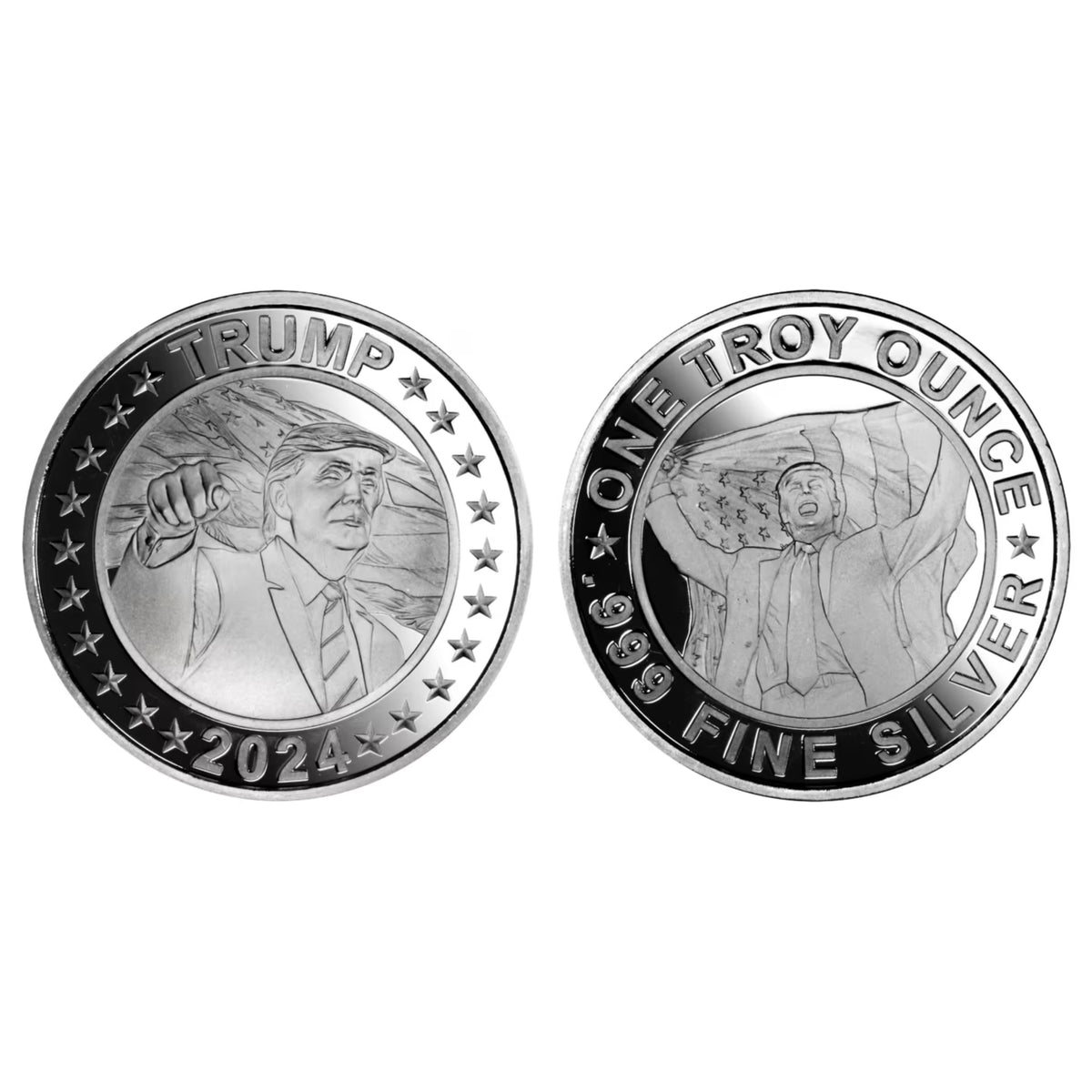 Product Spotlight: 2024 Donald Trump Silver Bullion Round - 1oz | Bulk ...