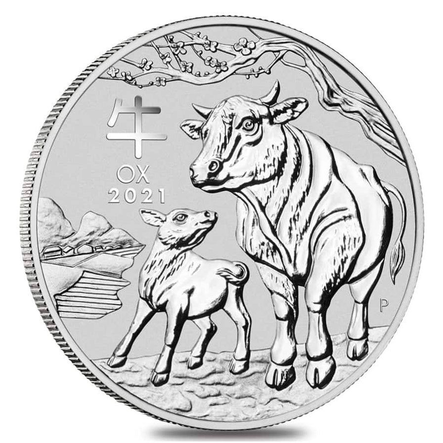 Home Buy Silver Bullion Online 2021 Perth Mint Lunar Ox Silver Coin - 1kg
