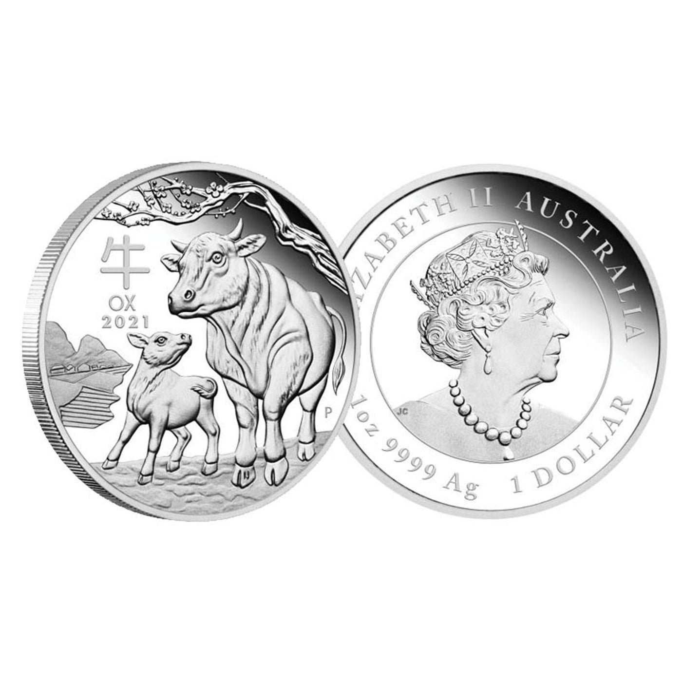 Home Buy Silver Coins 2021 Perth Mint Lunar Ox Silver Coin - 1oz